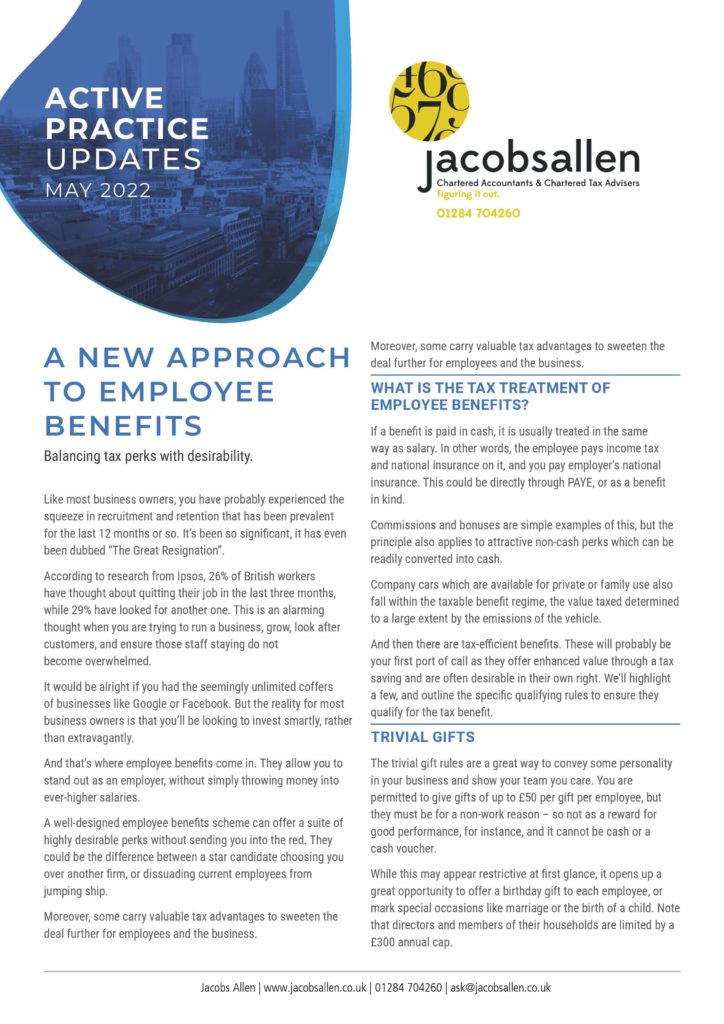 Jacobs Allen - a new approach to employee benefits | Jacobs Allen
