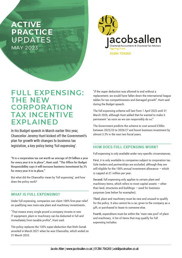 full-expensing | Jacobs Allen